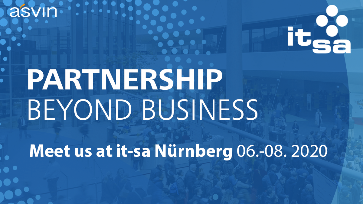it-sa It Security Expo and congress in Nuremberg. From 06.10.-08.10.2020